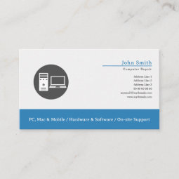 Computer Repair Business Card | Zazzle