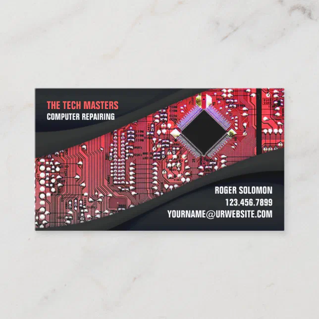 Computer Repair Business Card | Zazzle