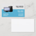 Computer Repair IT Support Network Administrators Business Card | Zazzle