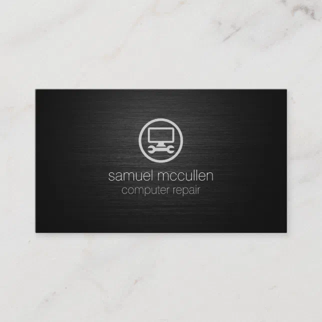 Computer Repair Technology Icon Business Card | Zazzle