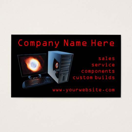 Computer store business cards | Zazzle.com
