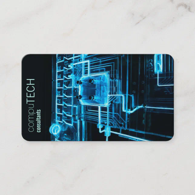 computer tech business card | Zazzle