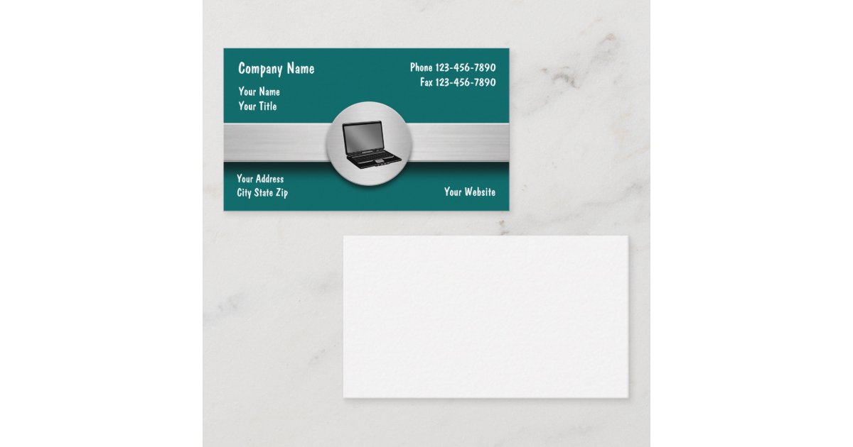 Computer Tech Support Business Card | Zazzle