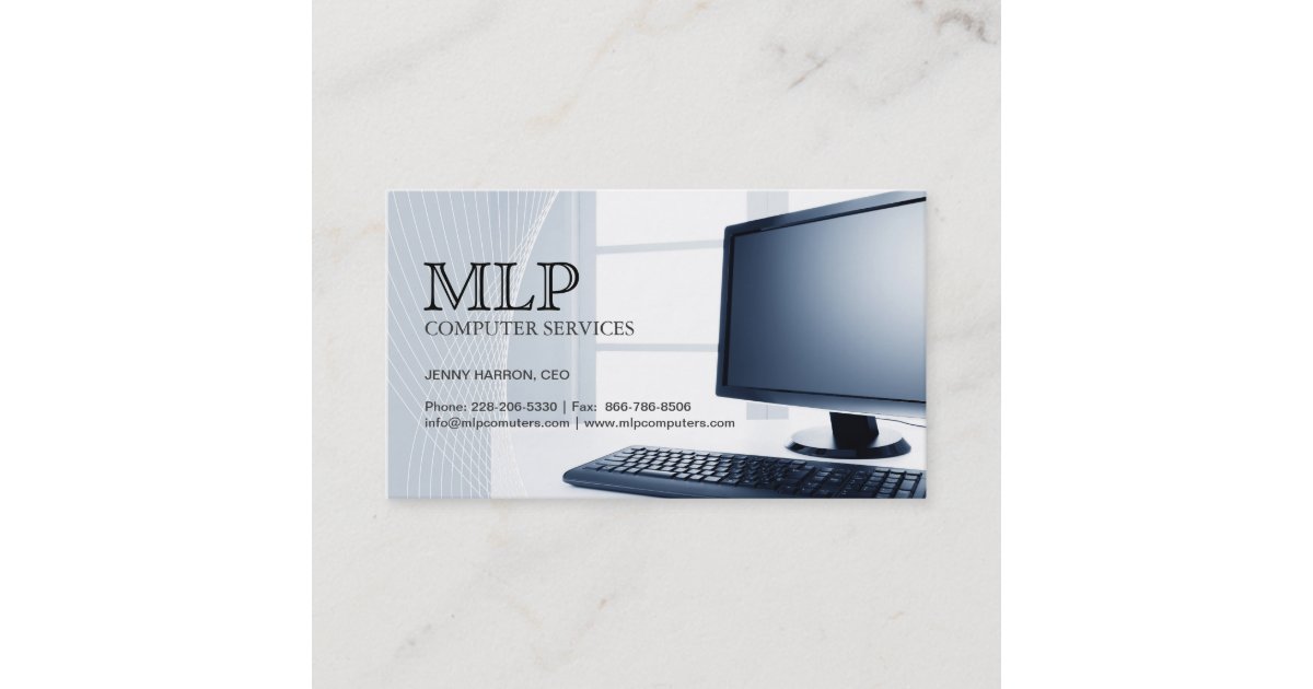 Computer Technician Business Card | Zazzle