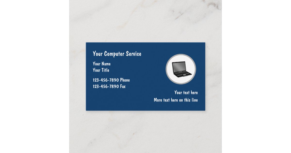 Computer Technology Theme Business Card Template | Zazzle
