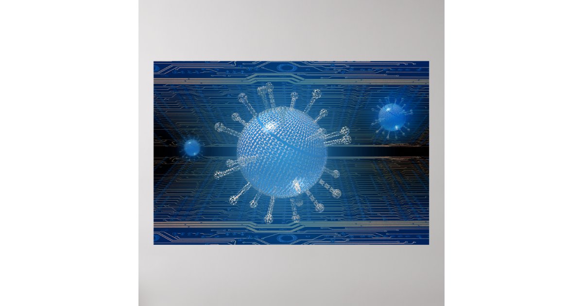 Computer virus poster | Zazzle