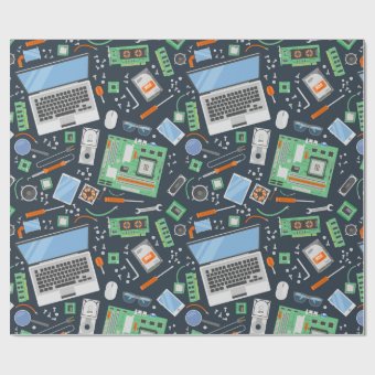 Computer Wrapping Paper | Zazzle