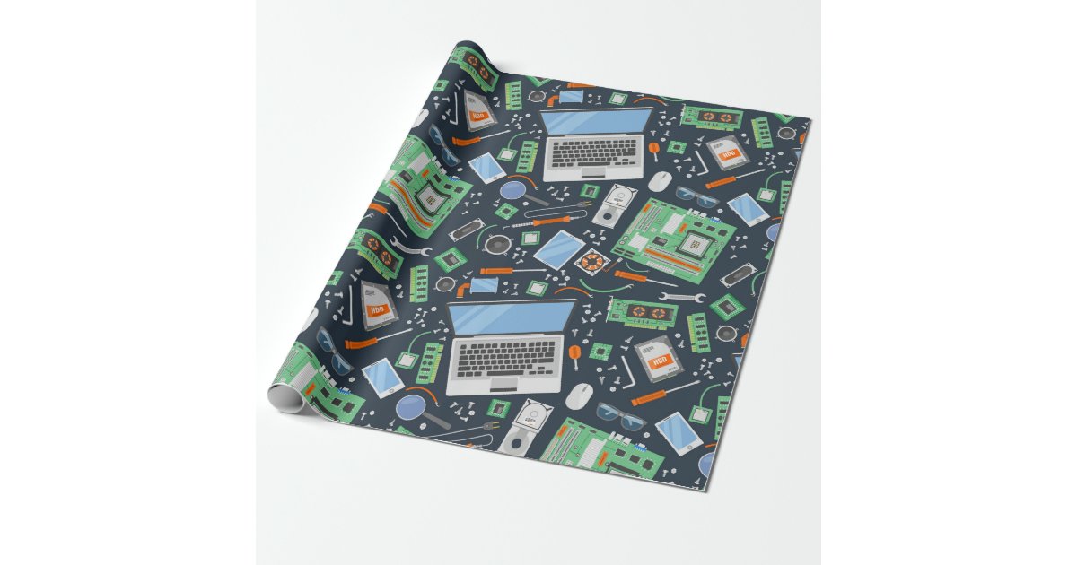Computer Wrapping Paper | Zazzle