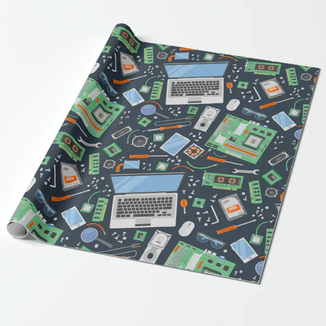 Computer Wrapping Paper | Zazzle