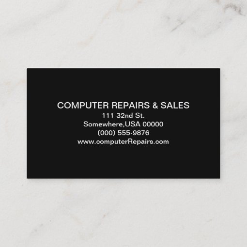 Computers Business Card | Zazzle