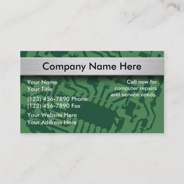 Computers Repair Business Cards | Zazzle