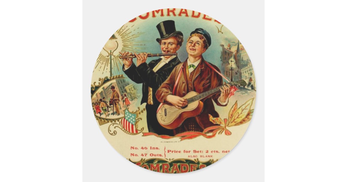 Comrades Classic Round Sticker | Zazzle