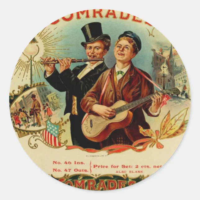 Comrades Classic Round Sticker | Zazzle
