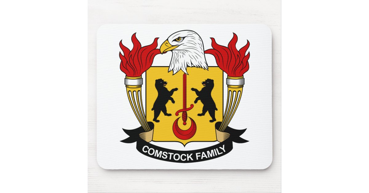 Comstock Family Crest Mouse Pad | Zazzle