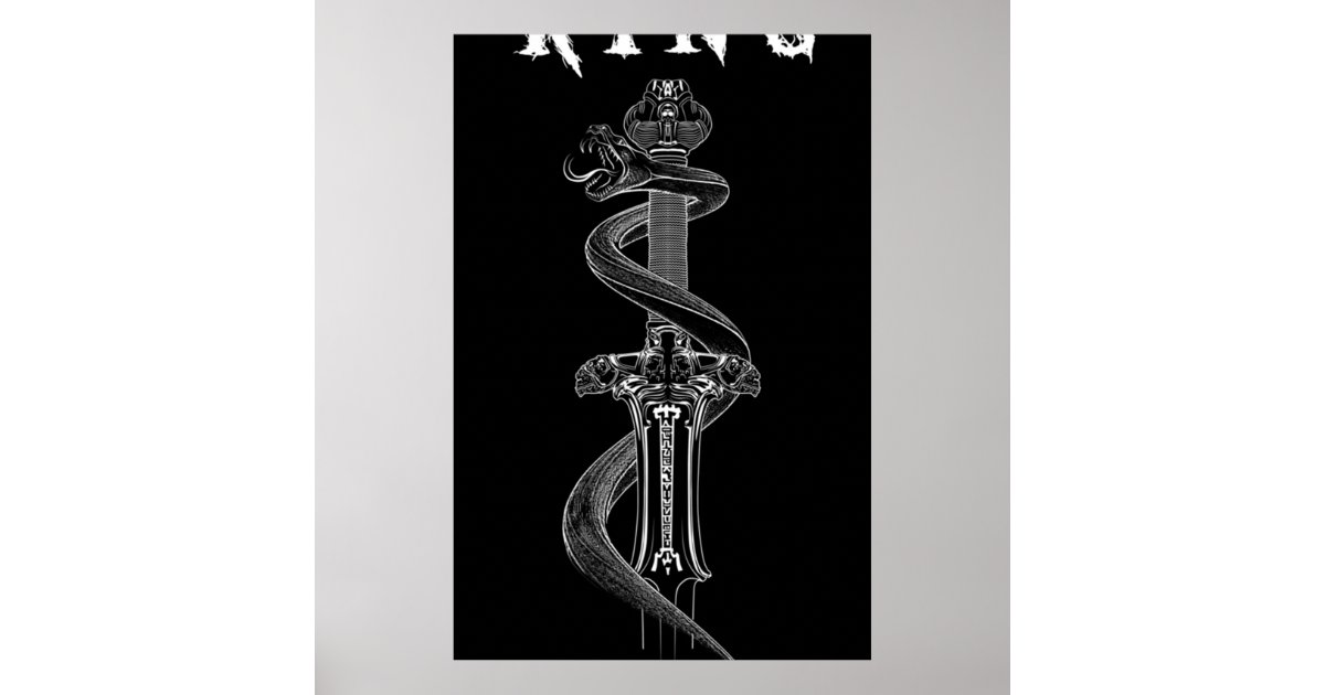 Conan Sword With Snake Poster | Zazzle