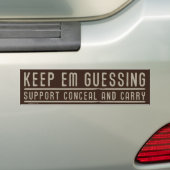 Conceal & Carry Bumper Sticker | Zazzle
