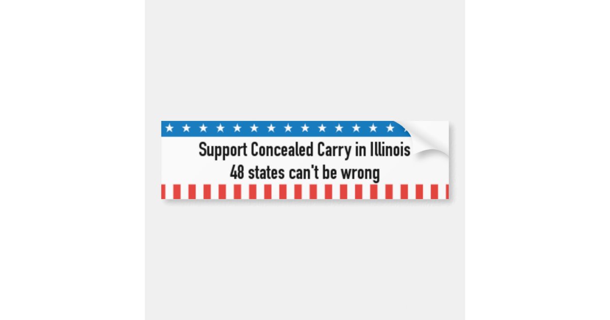 Concealed Carry Bumper Sticker | Zazzle