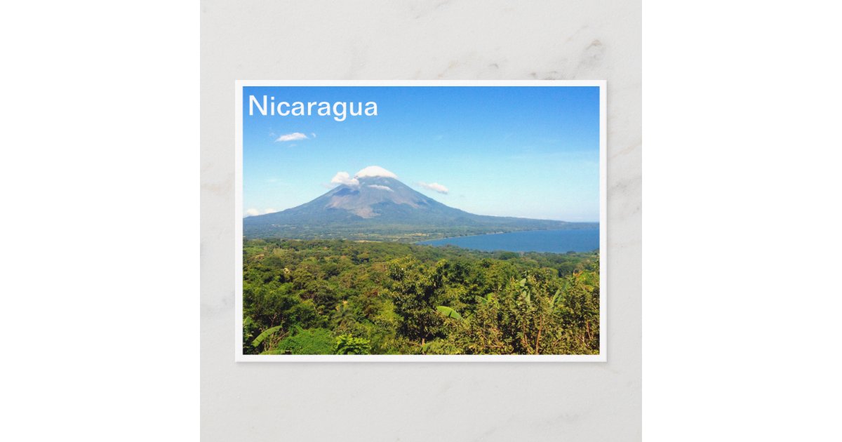 concepcion volcano postcard | Zazzle