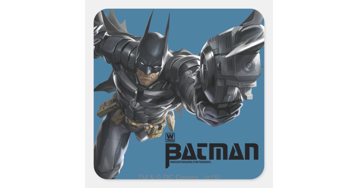 Concept Batman With Batclaw Square Sticker | Zazzle