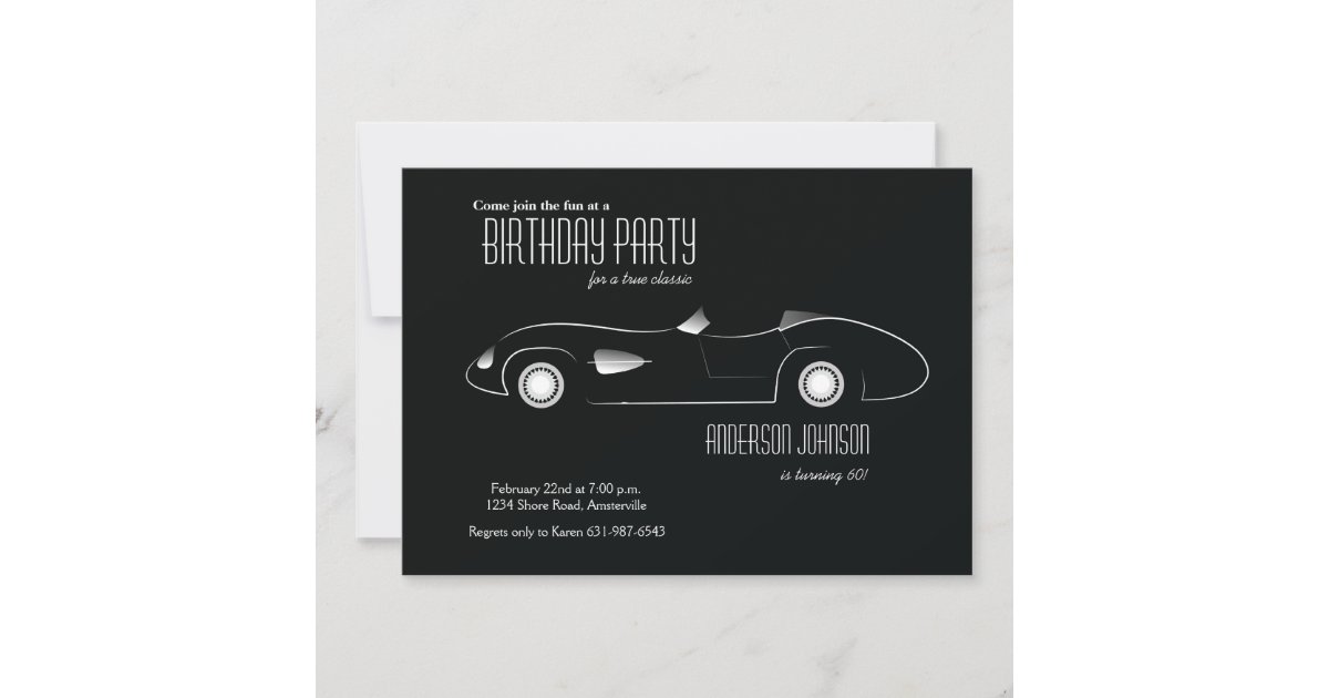 Concept Car Invitation | Zazzle