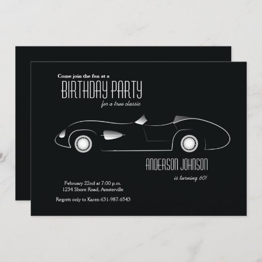 Concept Car Invitation | Zazzle