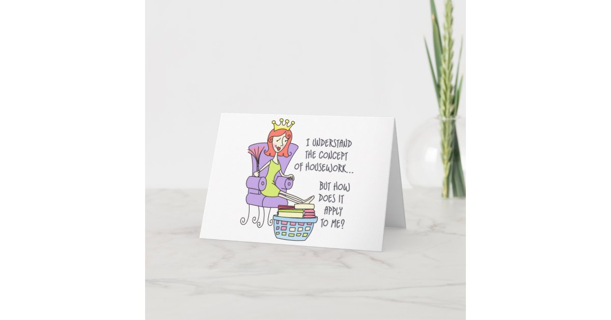 Concept of Housework Card | Zazzle