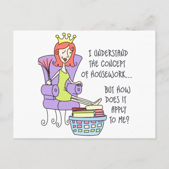 Concept of Housework Postcard | Zazzle