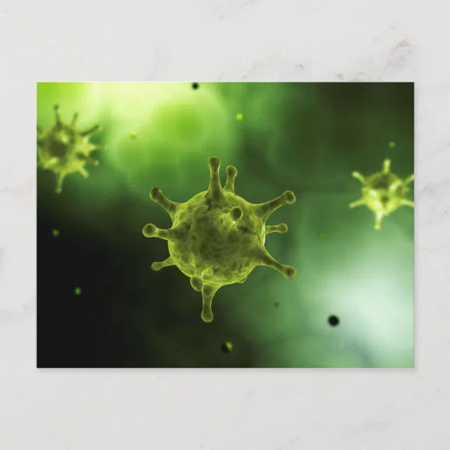 Conceptual Image Of Common Virus Postcard | Zazzle