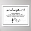 Concert Band, Marching Band, Choir Certificate Poster | Zazzle