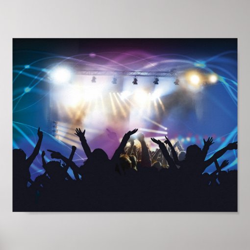 Concert Crowd Poster | Zazzle