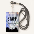 Concert Event Convention Custom Name Staff Badge | Zazzle