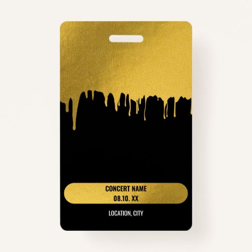 Concert Festival VIP All Access Custom Name Badge | Zazzle
