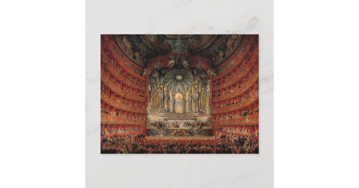 Concert given by Cardinal de La Rochefoucauld Postcard | Zazzle