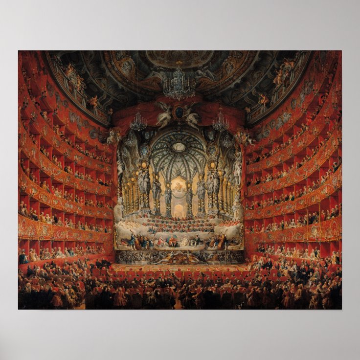 Concert given by Cardinal de La Rochefoucauld Poster | Zazzle