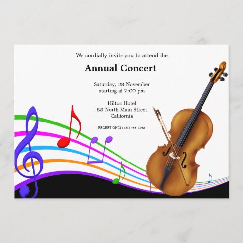 Choir Invitations | Zazzle