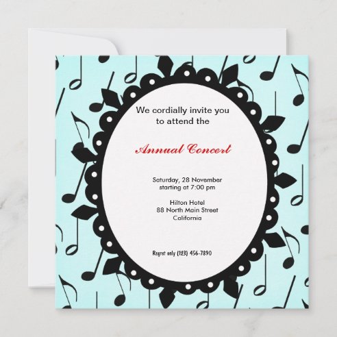 Choir Invitations | Zazzle