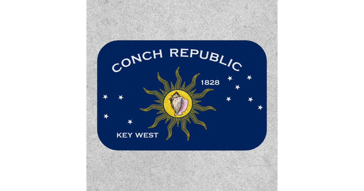 Conch Republic Flag Patch | Zazzle