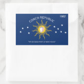 Conch Republic Flag Rectangular Sticker | Zazzle