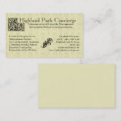 Concierge Business Card | Zazzle