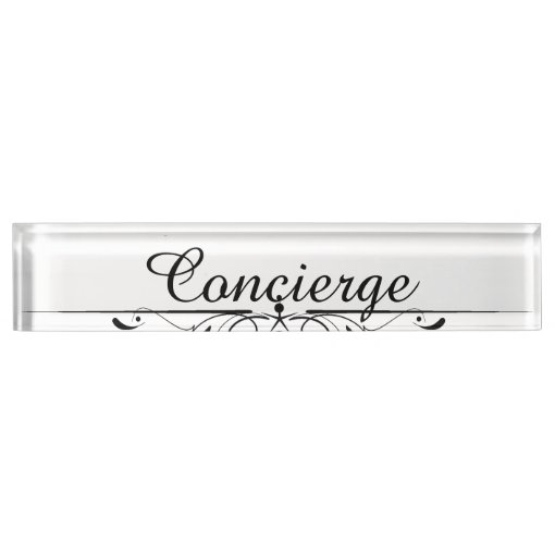 Concierge Desk Name Plate | Zazzle