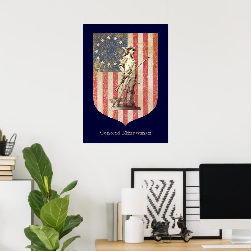 Concord Minuteman Poster | Zazzle