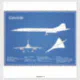 Concorde - Airplane Blueprint Drawing Plans ABD Sticker | Zazzle