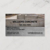 Concrete and Cement Contractor Company Business Card | Zazzle