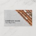 Concrete & Bricks Wall Construction or Architect Business Card | Zazzle
