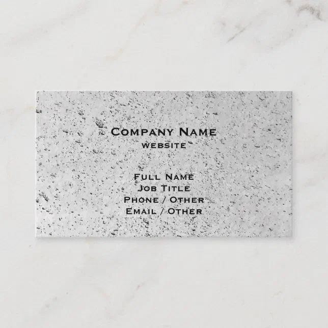 Concrete Business Card | Zazzle