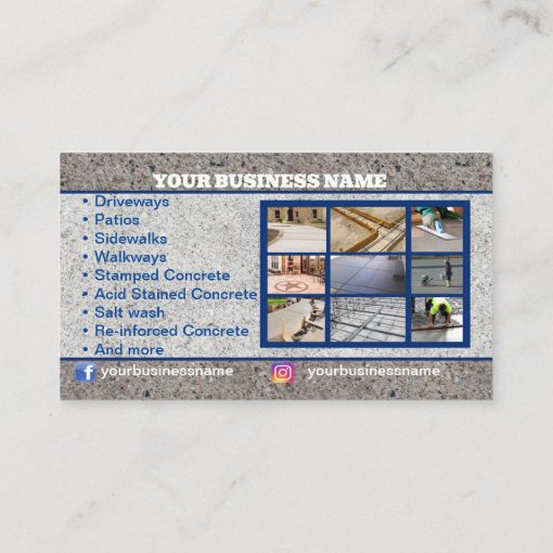 Concrete Business card | Zazzle