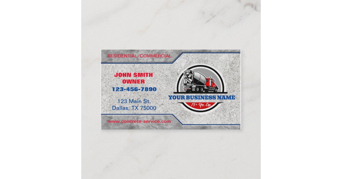 Concrete Business card | Zazzle