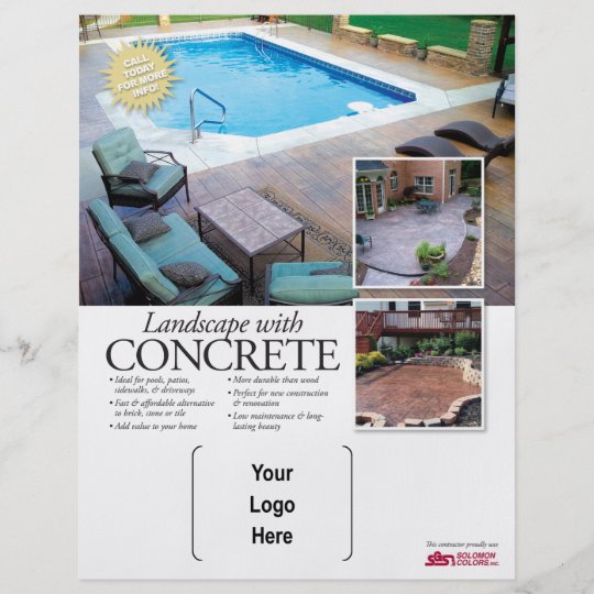 Concrete Landscaping with Solomon Flyer | Zazzle.com