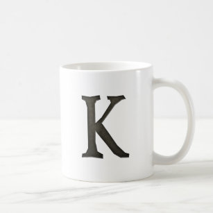 Letter K Coffee & Travel Mugs | Zazzle