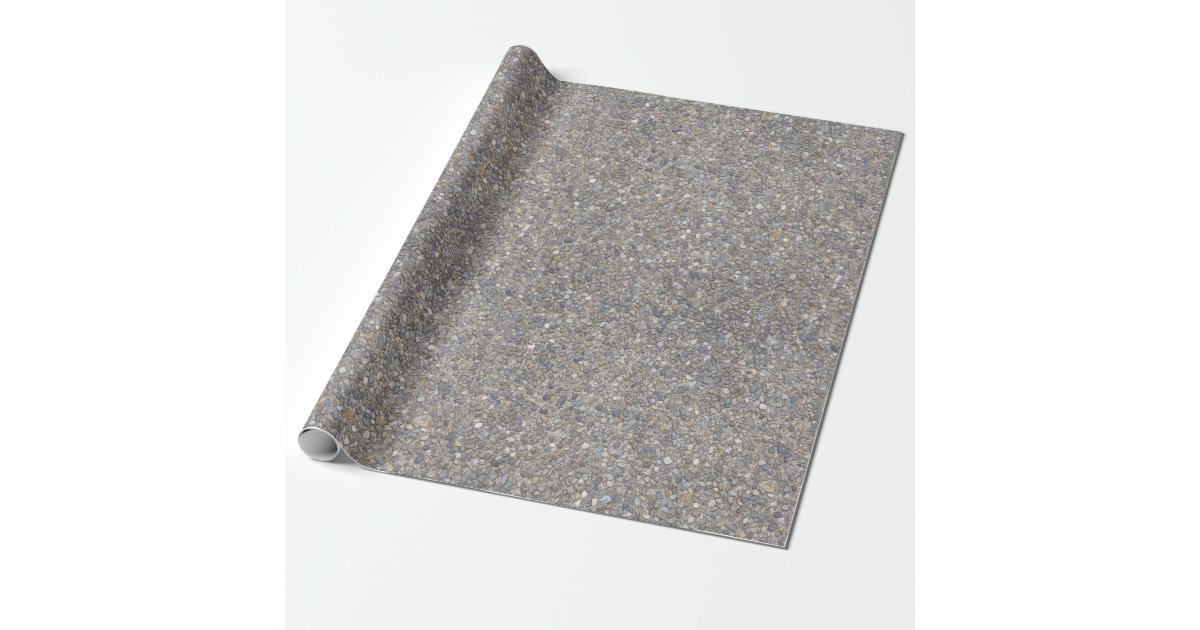 Concrete Stone Aggregate Rock Texture Wrapping Paper | Zazzle